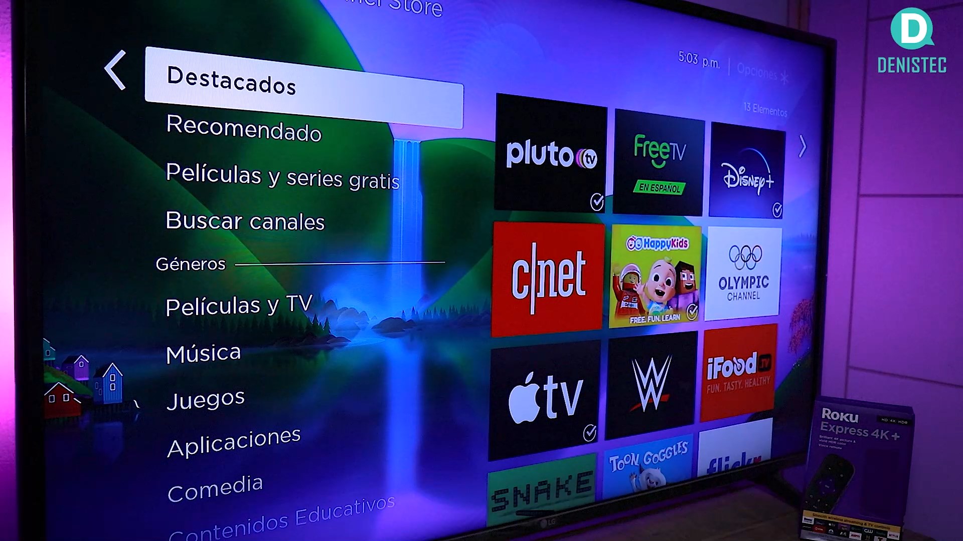 Apps y canales gratuitos para ver Tv y películas en un dispositivo Roku | DenisTec