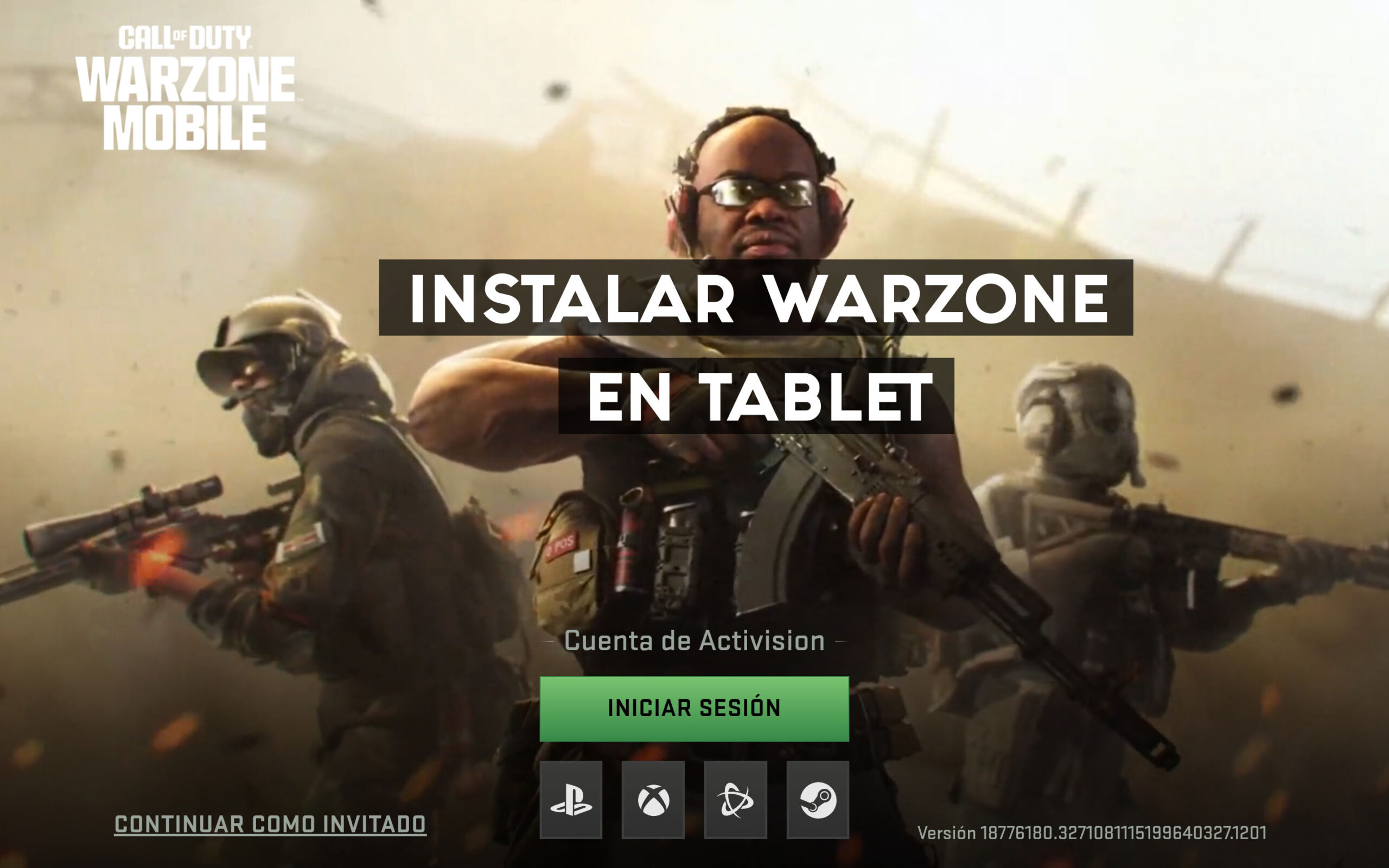 Cómo instalar Call of Duty: Warzone Mobile en una tableta Android 2025