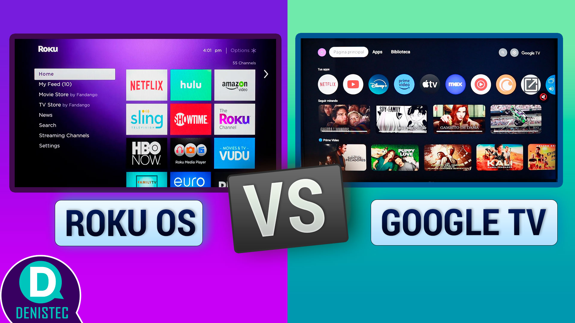 Google TV vs Roku OS | Cúal comprar y recomendación 2025